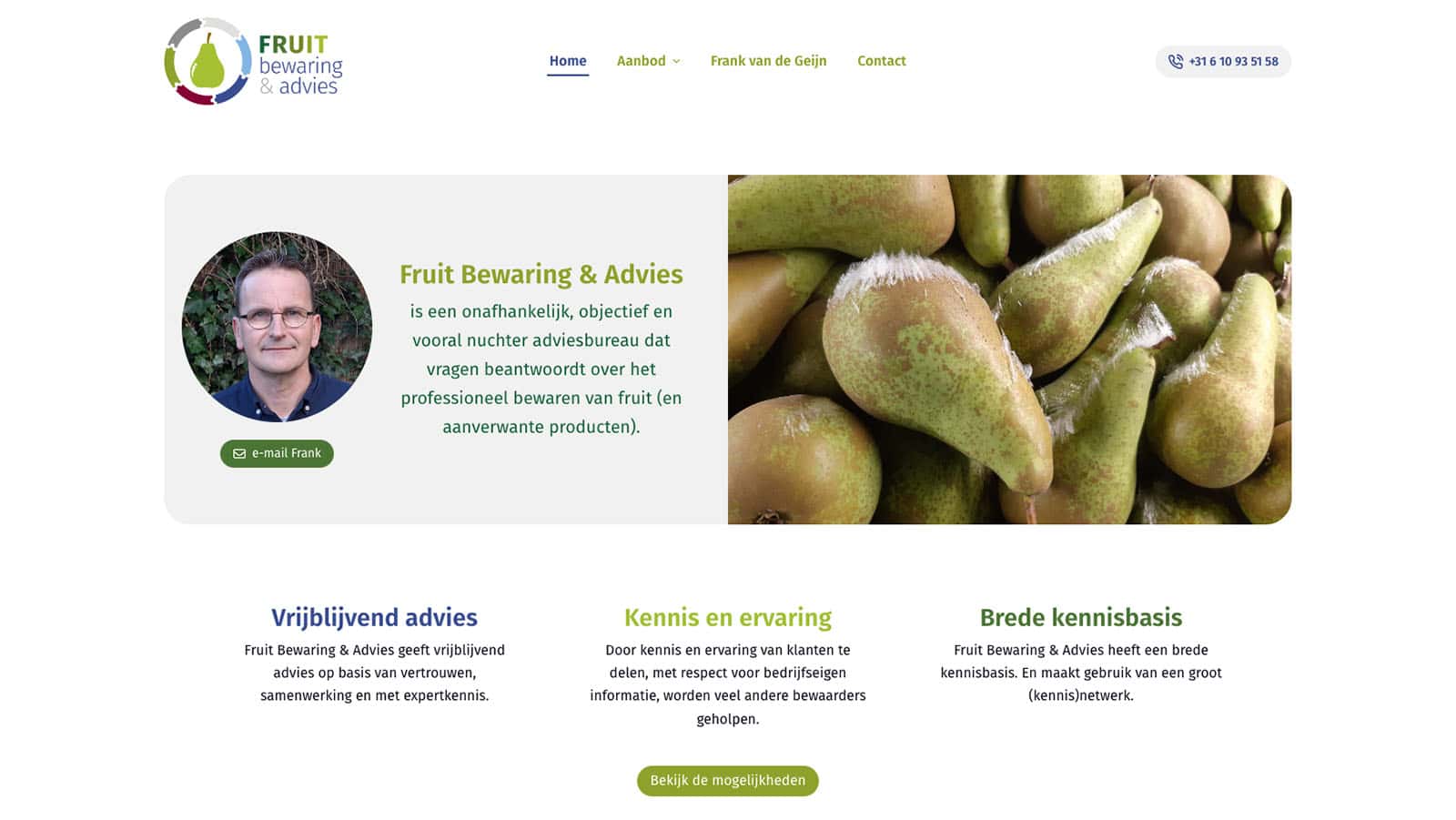 Fruitbewaring en advies - Adviesbureau voor professioneel bewaren van fruit